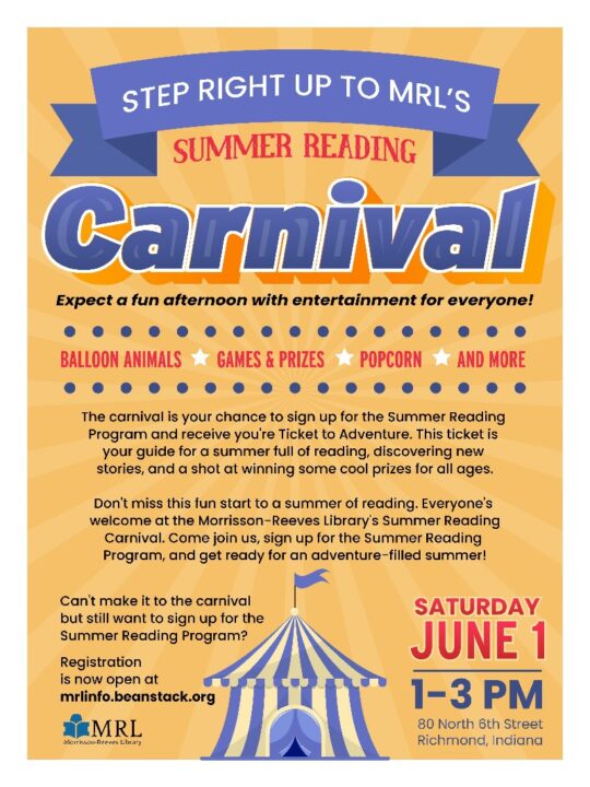 Summer Reading Program | Morrisson-Reeves Library